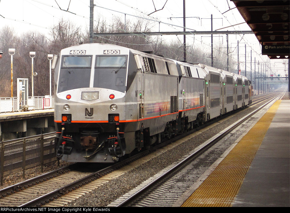 NJT P40DC #4803 on "ACES" #7162
